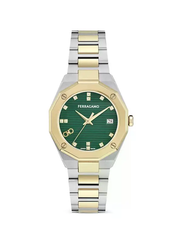 FERRAGAMO Edge 34mm Watch - Green