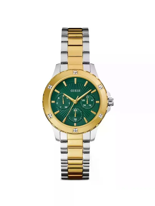 Guess Mist 35mm Watch With Crystal Embellished Bezel