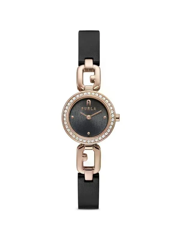 Furla Arco Chain 28mm Watch With Crystal Embellished Bezel