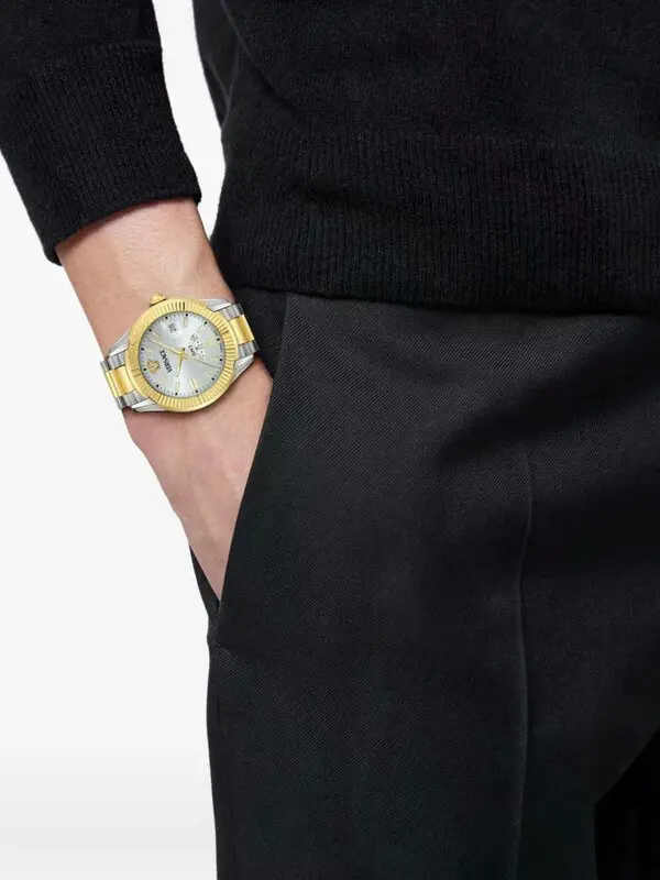 Versace Apodis Fluted Bezel 41mm Watch