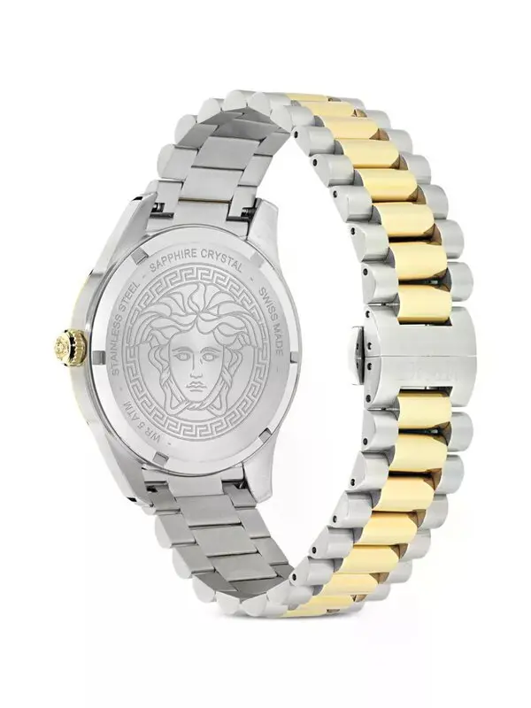 Versace Apodis 42mm Watch With Dial And Two-tone Bracelet