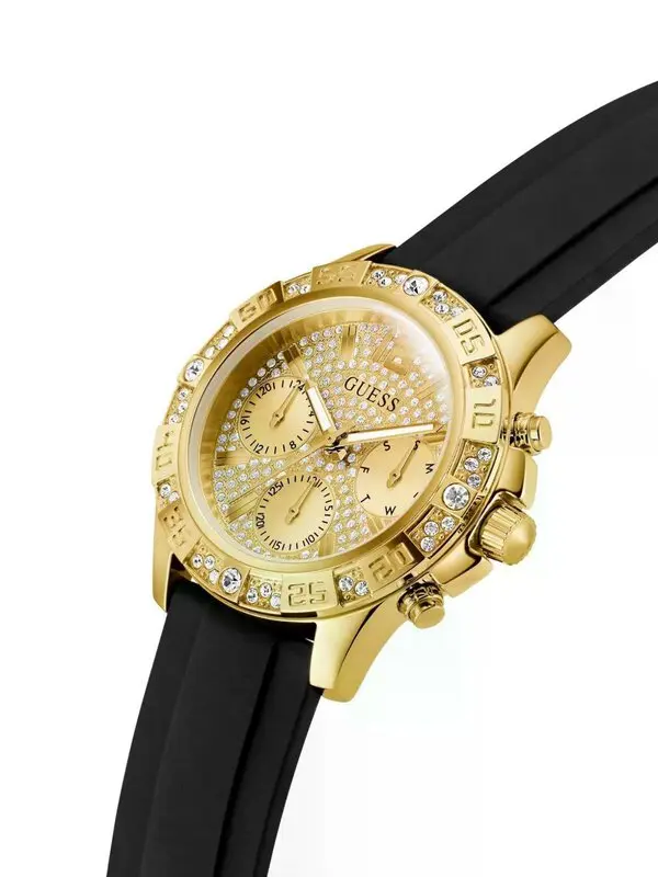 Guess Majesty Crystal 40mm Watch With Embellished Bezel