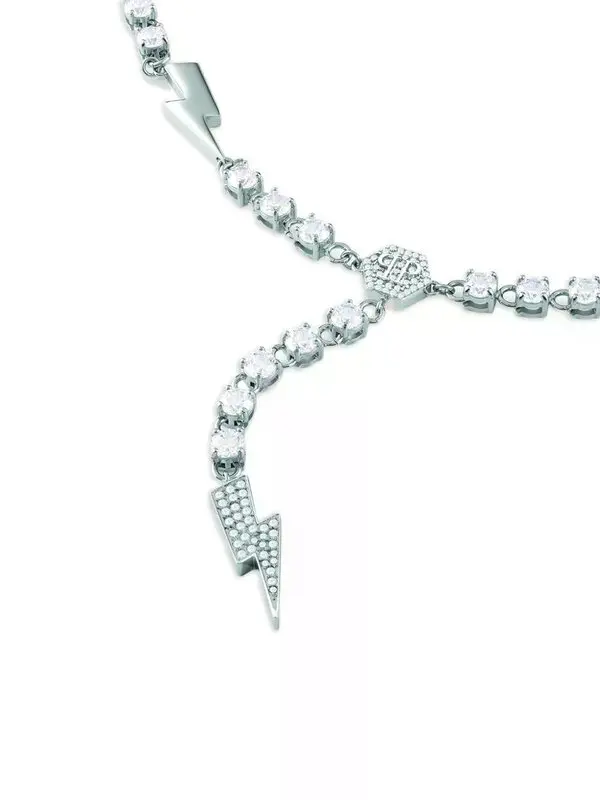 Philipp Plein Vanity Necklace With Crystal Embellishment