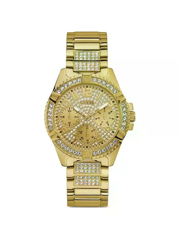 Guess Crystal-embellished 40mm Watch With -tone Dial