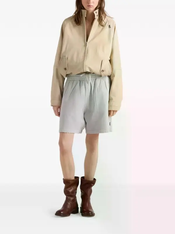 Prada Nappa Leather Blouson Jacket - Neutrals