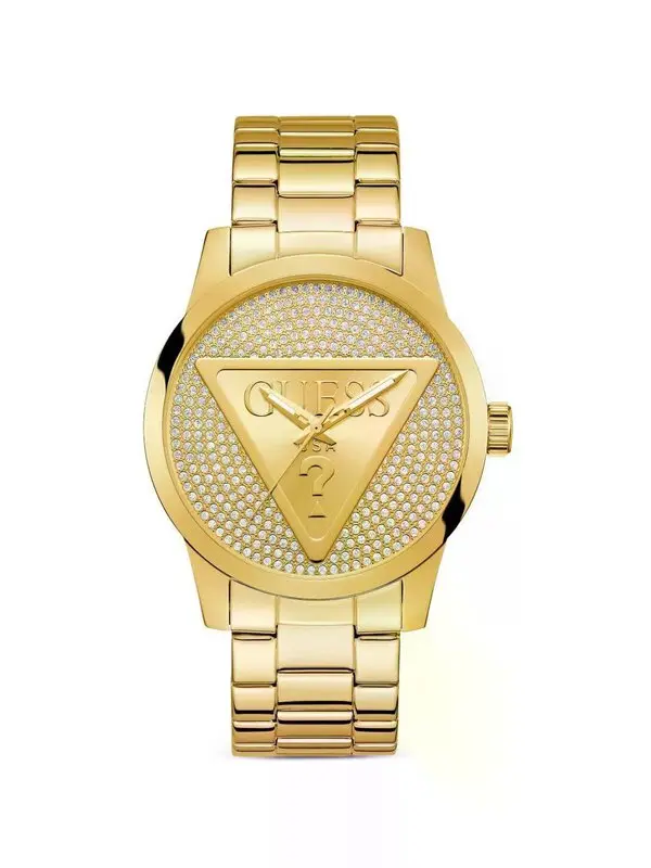 Guess Crystal-embellished Watch With Link Bracelet