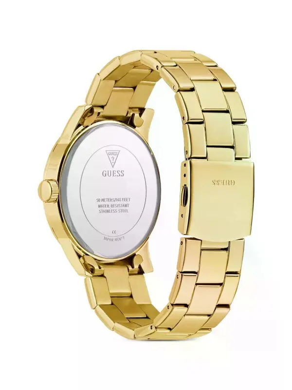 Guess Crystal-embellished Watch With Link Bracelet