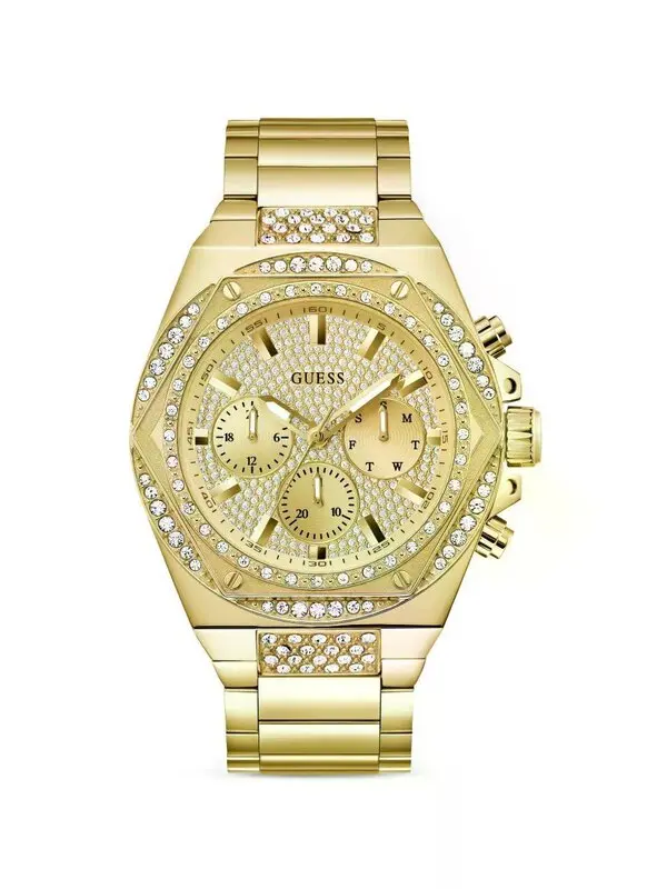 Guess Crystal-embellished Chronograph Watch
