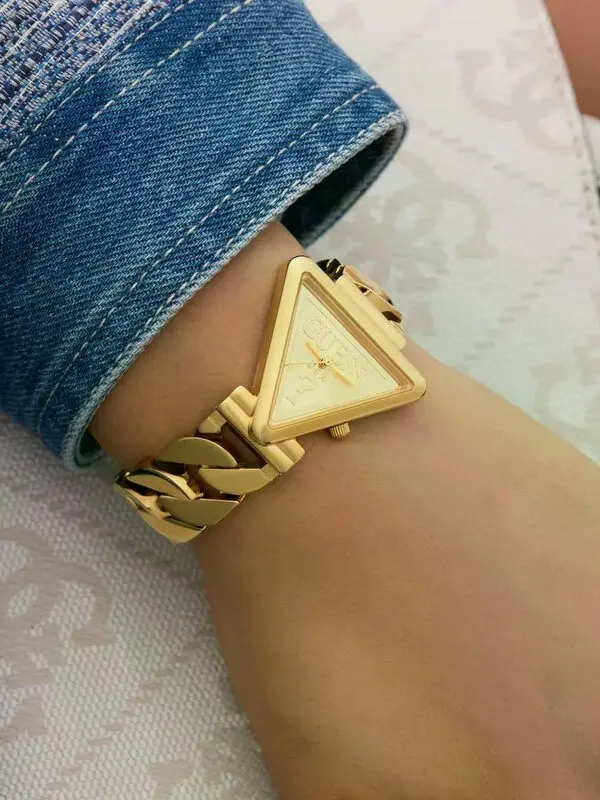 Guess Quartz 34mm Triangle Case Watch