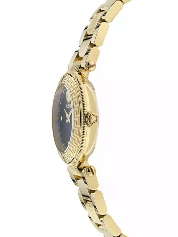 Versace Revive Petite 30mm Watch With Greca-engraved Bezel