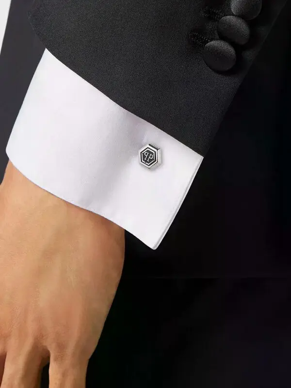 Philipp Plein Icon Hexagon-logo Cufflinks