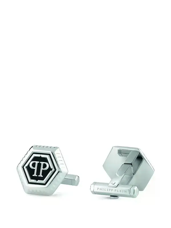 Philipp Plein Icon Hexagon-logo Cufflinks