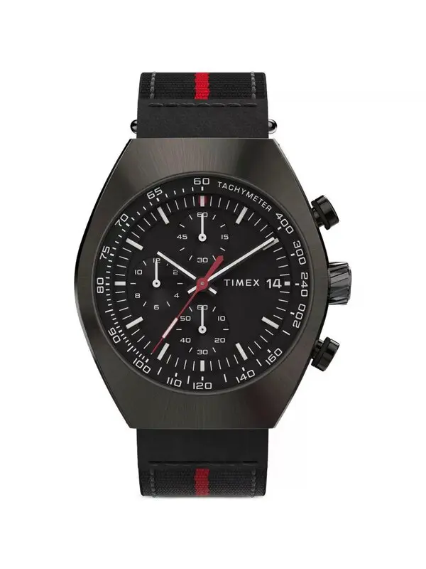 Timex® Legacy Tonneau Chronograph 42mm Stainless Steel Watch