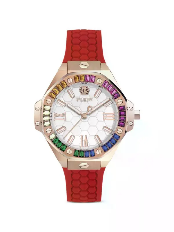 Philipp Plein Lady Royal 39mm Watch With Crystal-embellished Bezel