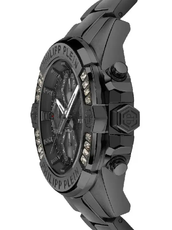 Philipp Plein Skull Chrono Crystal-embellished Watch