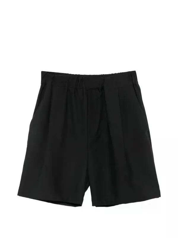 HOSIO Pleated Elasticated-waist Shorts