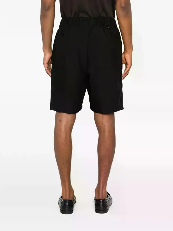 HOSIO Pleated Elasticated-waist Shorts