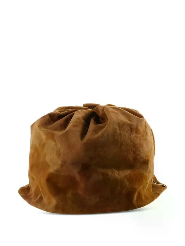 COMMUNS Gathered Detailing Top Button Hat - Brown