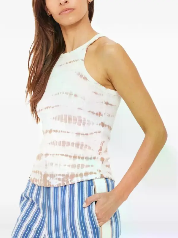 The Upside Tie-dye Ribbed Tank Top - Neutrals