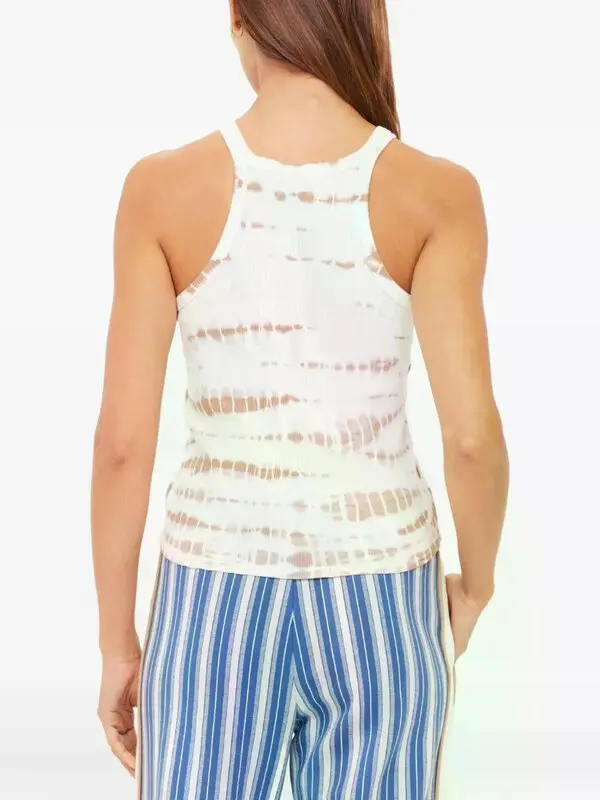 The Upside Tie-dye Ribbed Tank Top - Neutrals