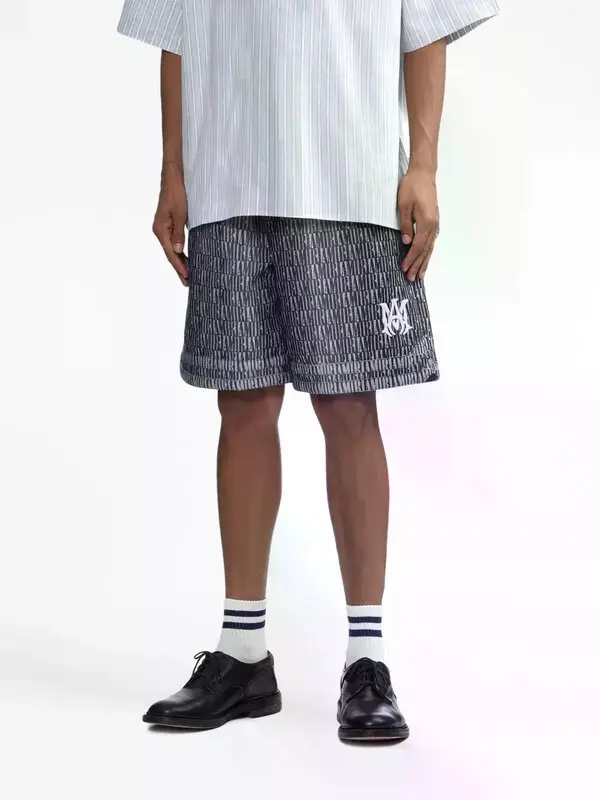 Amiri Monogram Cotton Shorts