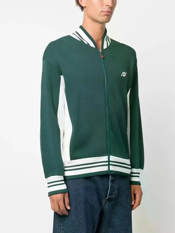 AUTRY Logo Embroidered Bomber Jacket