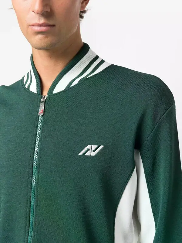 AUTRY Logo Embroidered Bomber Jacket