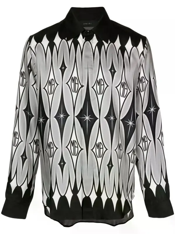 Amiri Graphic-print Silk Shirt