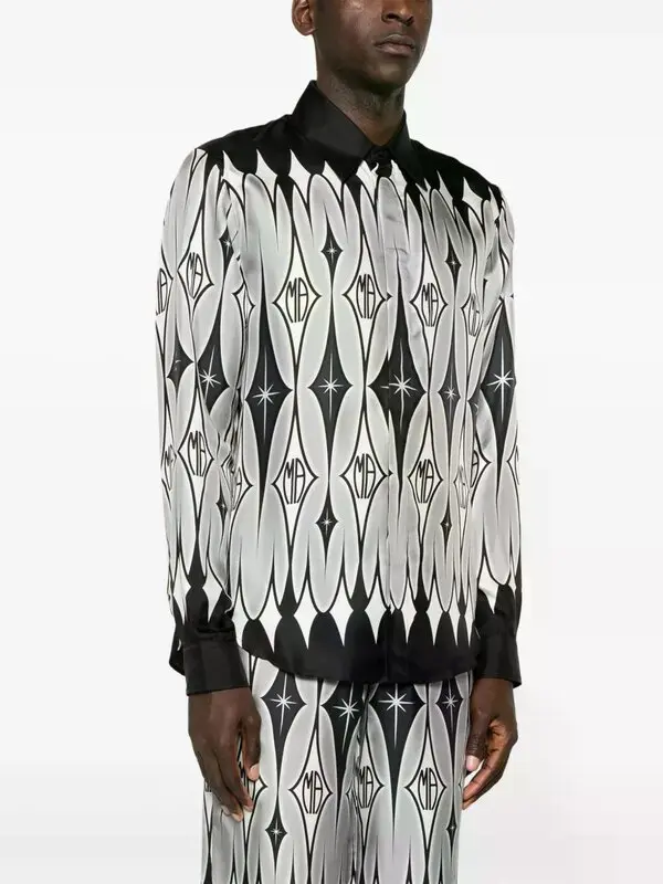 Amiri Graphic-print Silk Shirt