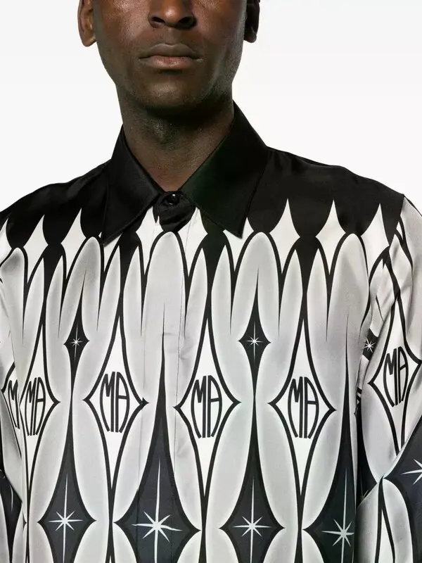 Amiri Graphic-print Silk Shirt