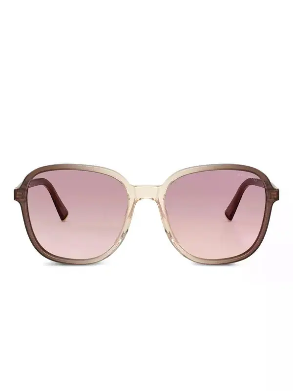 Miu Miu Gradient Square Frame Sunglasses