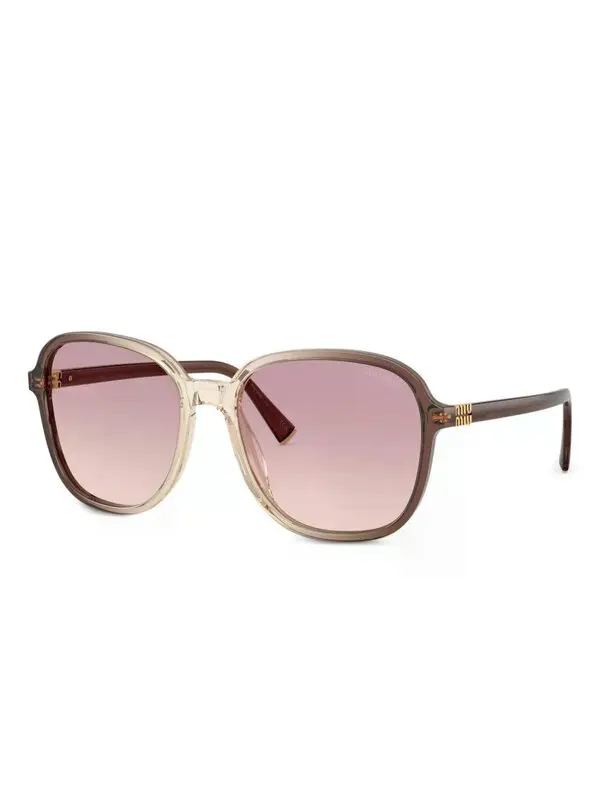 Miu Miu Gradient Square Frame Sunglasses