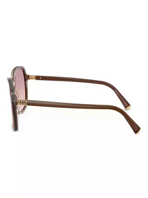 Miu Miu Gradient Square Frame Sunglasses