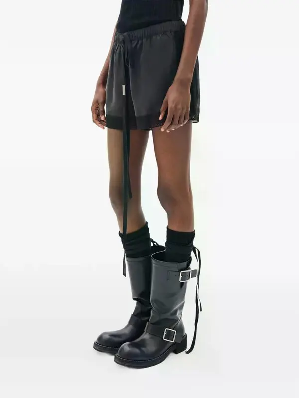 ANN DEMEULEMEESTER Lace-border Shorts