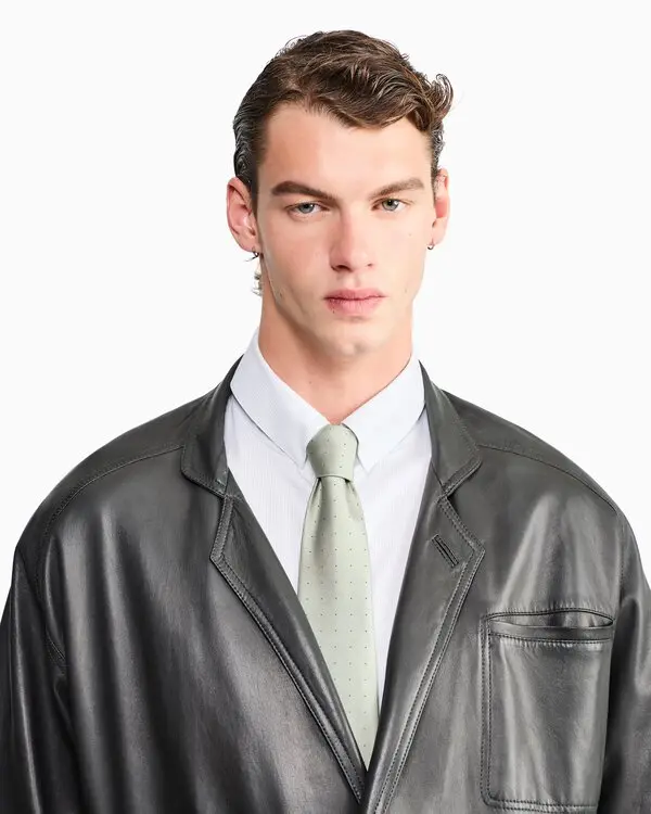 Giorgio Armani Archivio Ss1979 Double-breasted Leather Jacket