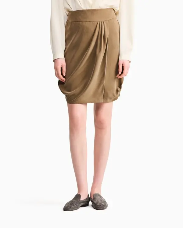 Giorgio Armani Archivio Ss1990 Draped Wrap-effect Skirt