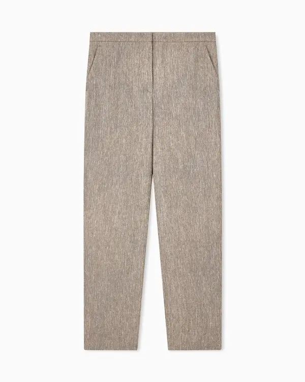 Giorgio Armani Archivio Ss1979 Flat-front Trousers - Brown