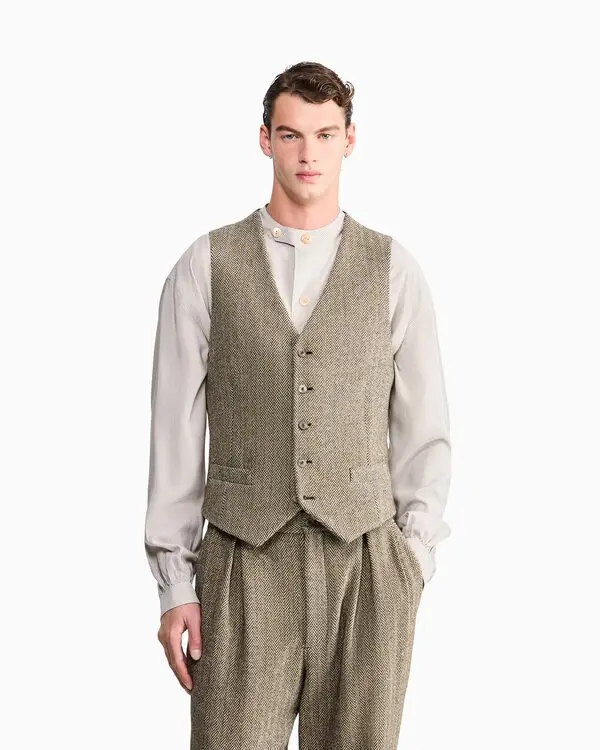 Giorgio Armani Archivio Fw1990 Single-breasted Waistcoat