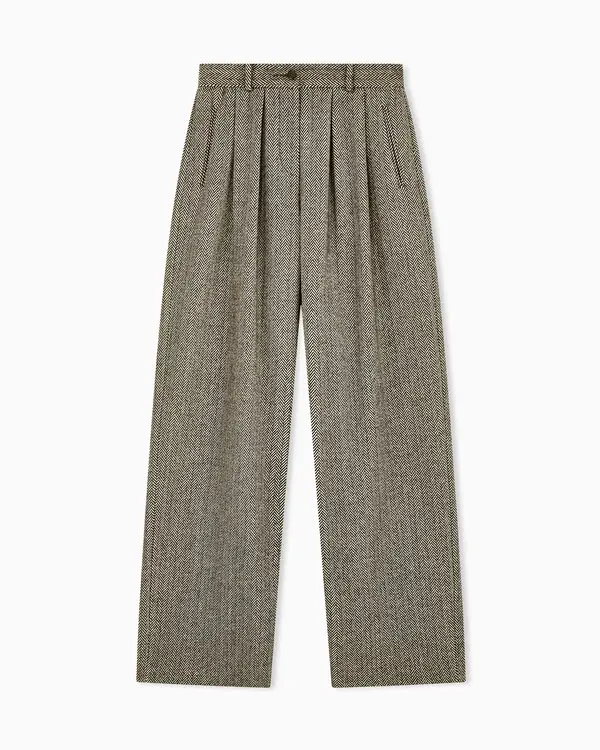 Giorgio Armani Archivio Fw1990 Pleat Trousers - Brown