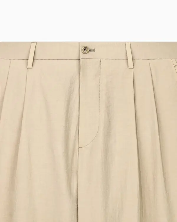 Giorgio Armani Archivio Double-pleat Wide-leg Trousers
