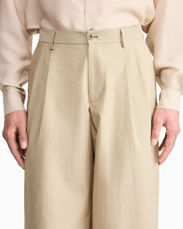 Giorgio Armani Archivio Double-pleat Wide-leg Trousers