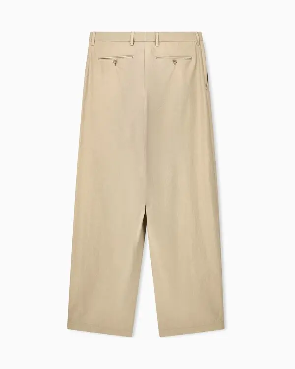 Giorgio Armani Archivio Double-pleat Wide-leg Trousers