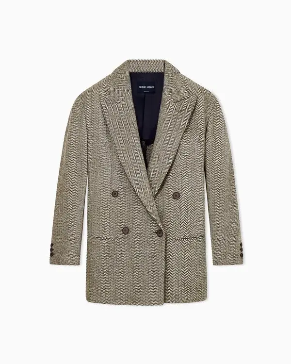 Giorgio Armani Archivio Fw1990 Double-breasted Jacket - Brown