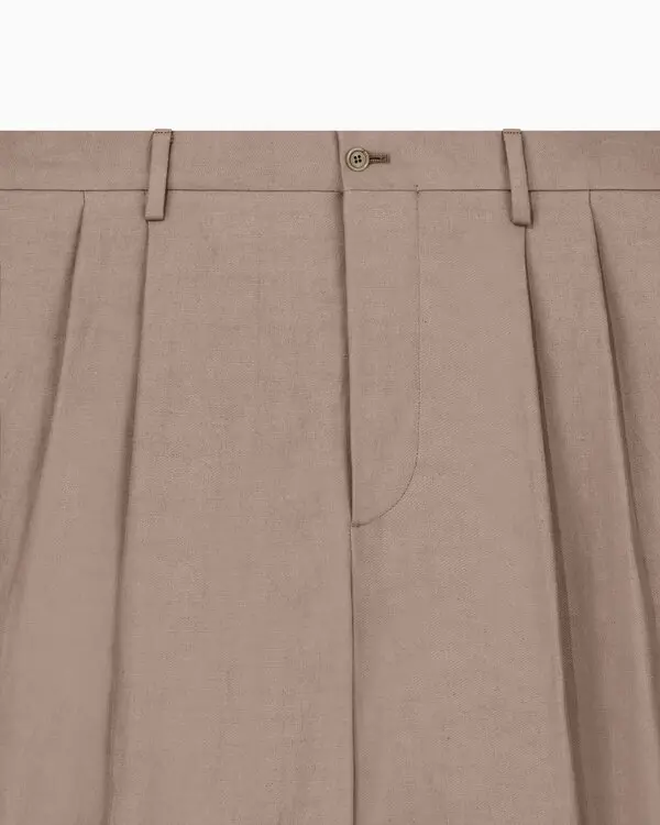 Giorgio Armani Archivio Ss1979 Double-Pleat Trousers - Brown