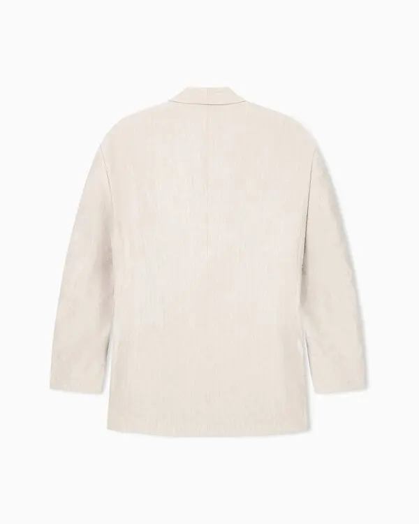 Giorgio Armani Archivio Ss1990 Double-breasted Shawl Lapel Jacket - Beige