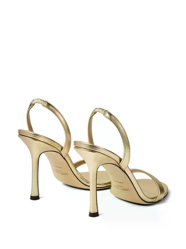 JIMMY CHOO Jenn Heeled Sandals - Gold