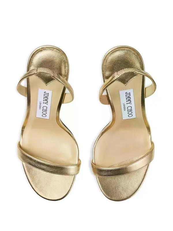 JIMMY CHOO Jenn Heeled Sandals - Gold