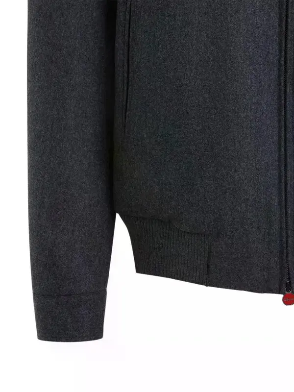 Kiton Zip-up Wool Jacket