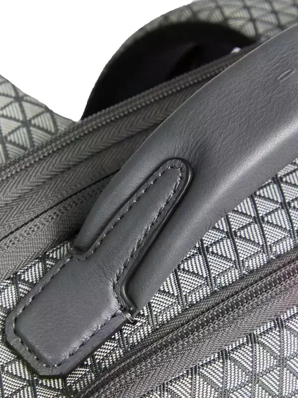 PIQUADRO Geometric Pattern Backpack - Grey