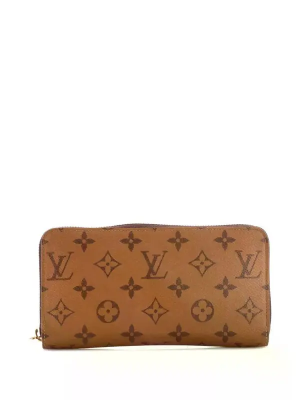 LOUIS VUITTON Zippy Wallet Reverse Monogram Canvas Small Wallets